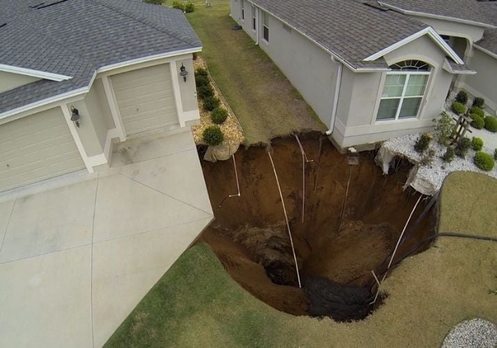 Sinkhole Near Orlando