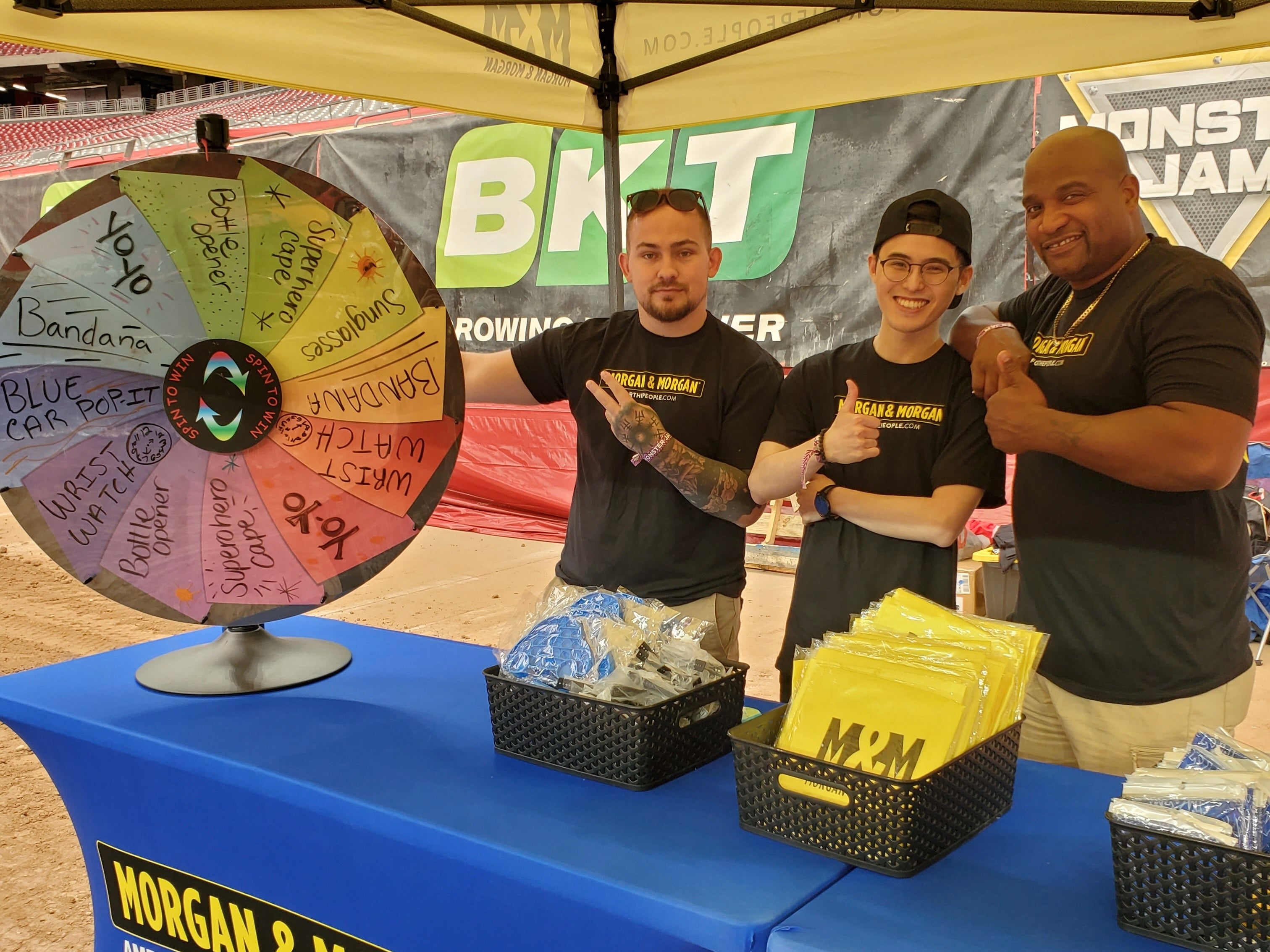 Glendale, AZ: Morgan & Morgan Rocks the Pit Party at Monster Jam